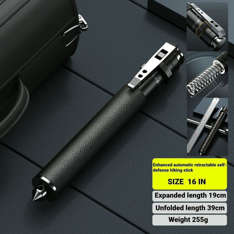 Enhanced Automatic Retractable Self-Defense Hiking Stick – gogooption.com
