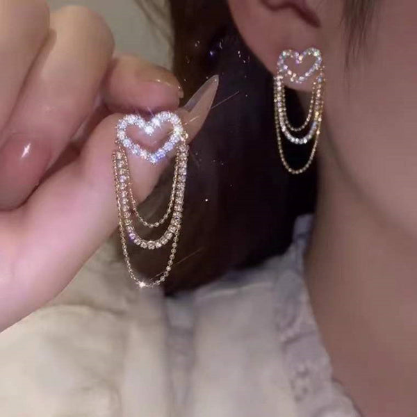 Love Tassel Multi-layer Chain Hot-selling Earrings – gogooption.com