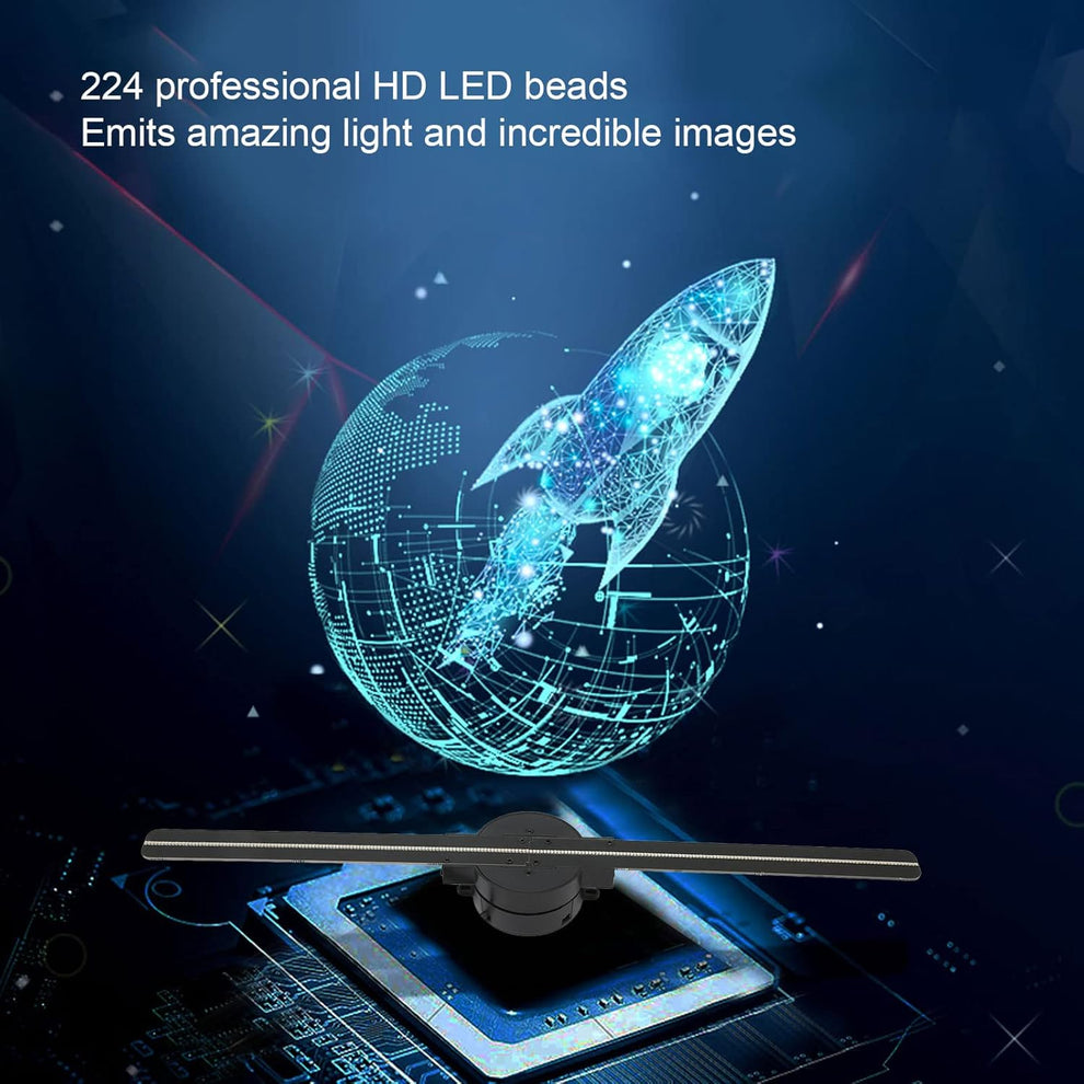 🎄3D Hologram LED Fan Projector Hot Sale 60% OFF & Free shipping ...